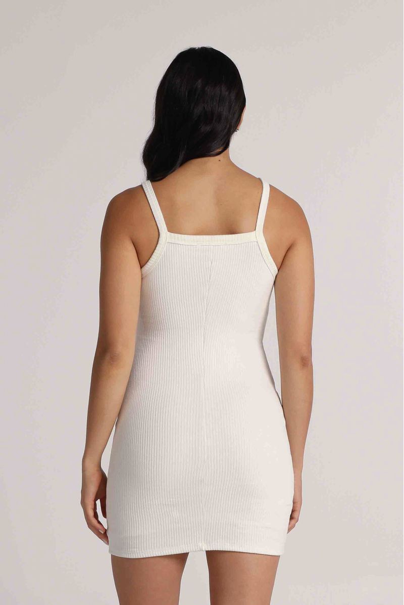 Vestido Blanco Básico Vestidos para mujer