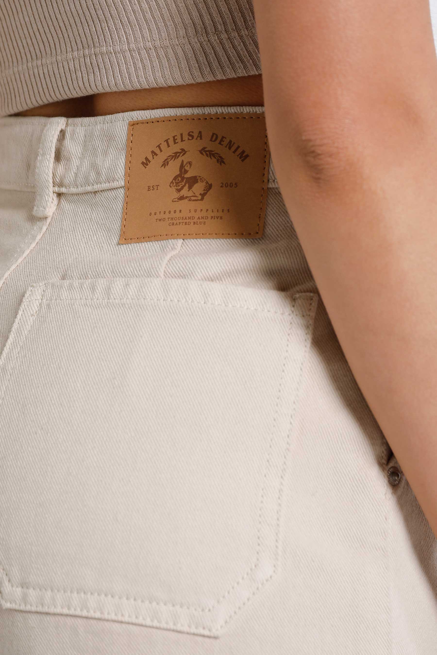 Shorts Denim Beige Básico Short mujer