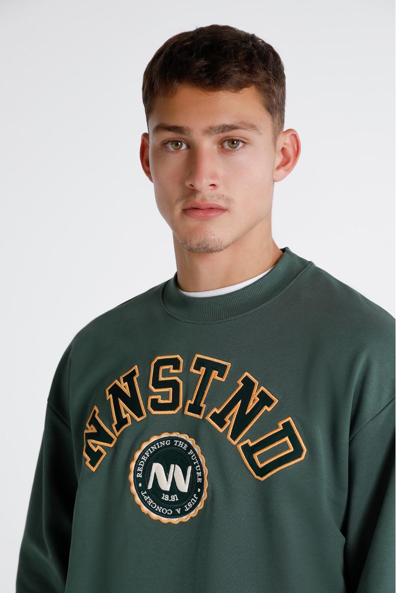 Buzo Pullover Verde Texto Buzos para hombre