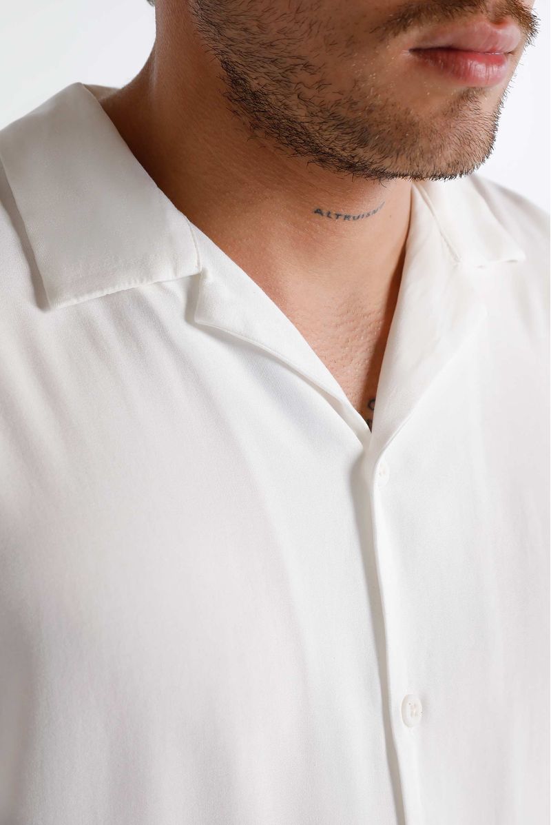 Camisa Box Fit Marfil Básico Camisas para hombre