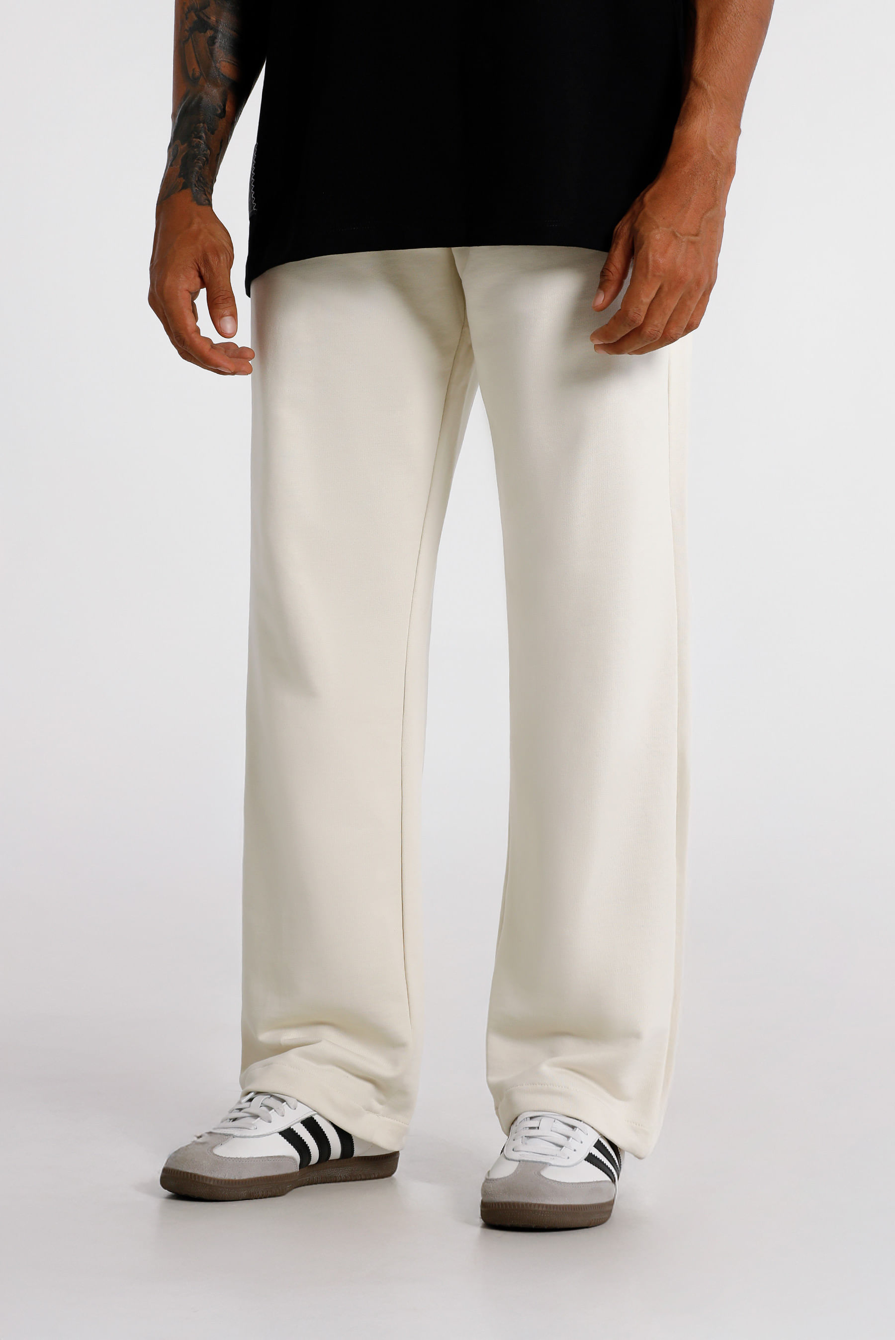 Joggers Marfil Texto Jogger hombre