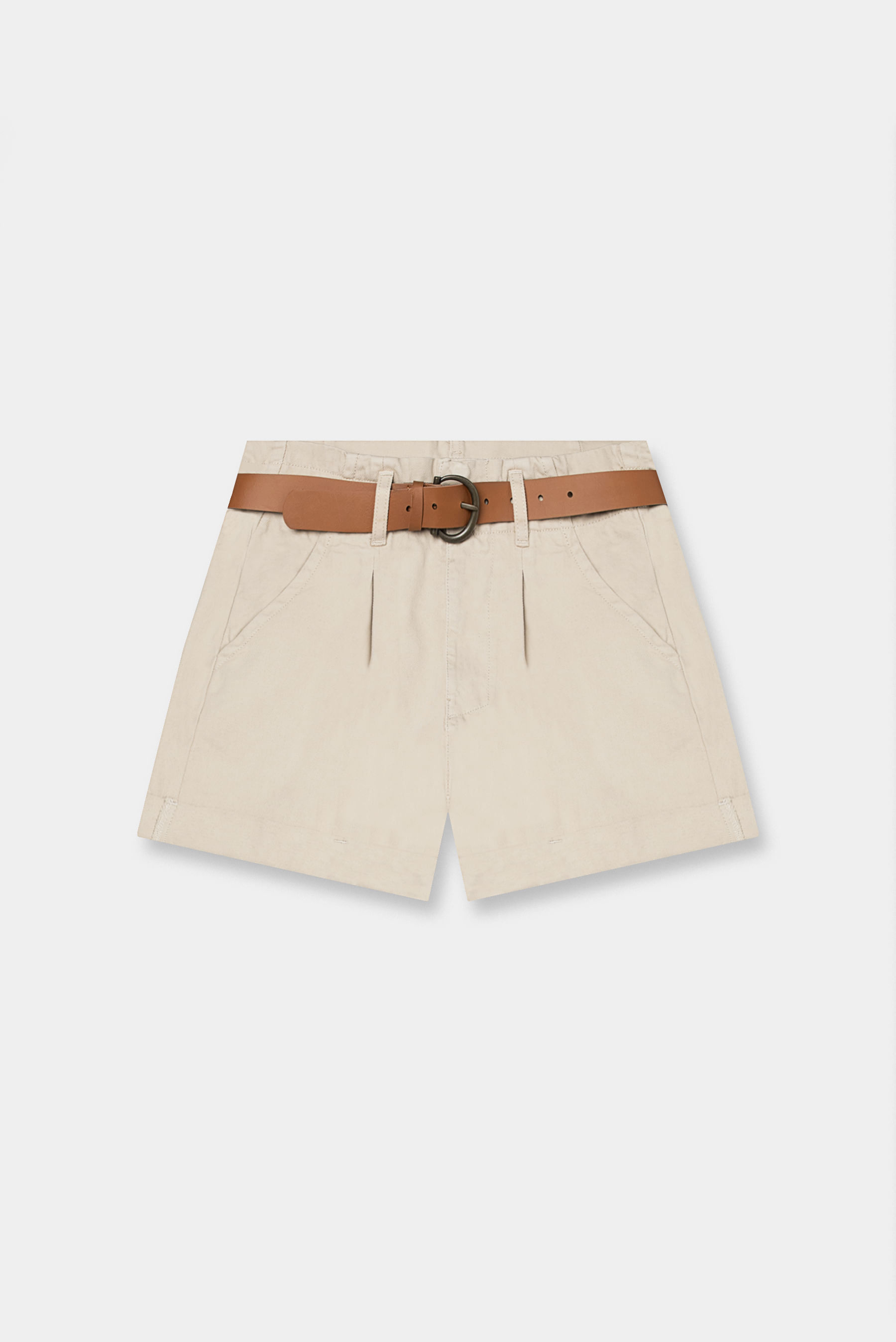 Shorts Beige Apliques Short mujer