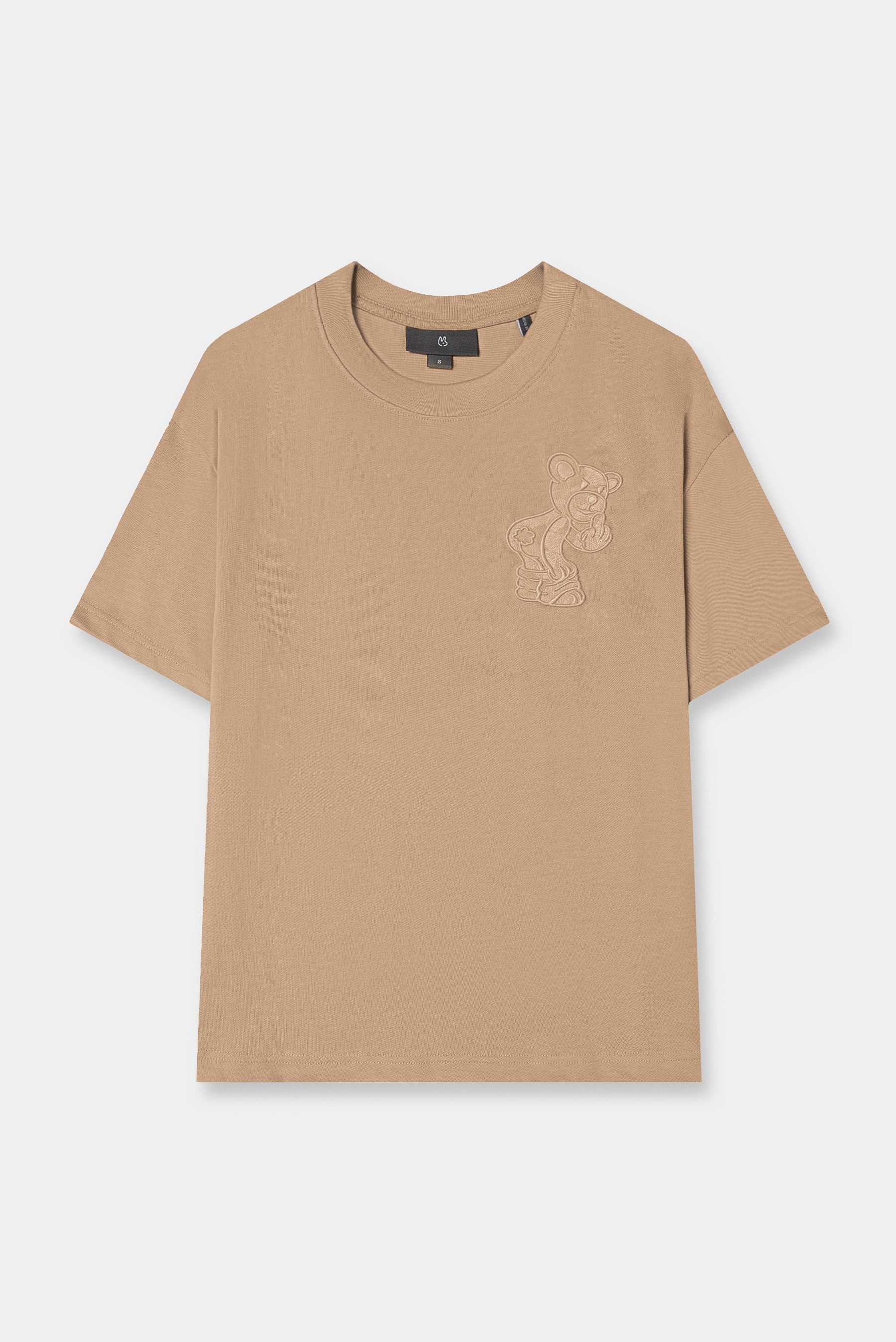 Camiseta Oversize Beige Ícono Camisetas para hombre