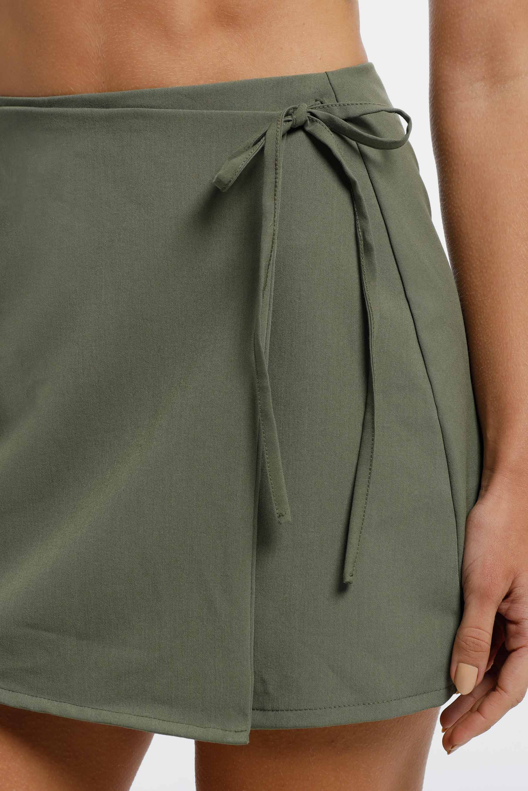 Falda Verde Básico Faldas para mujer