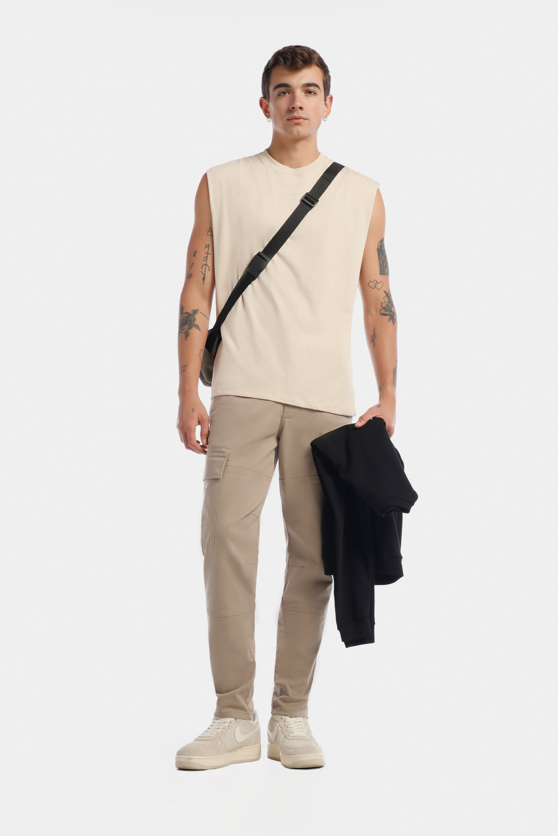 Tank Marfil Texto Tank top