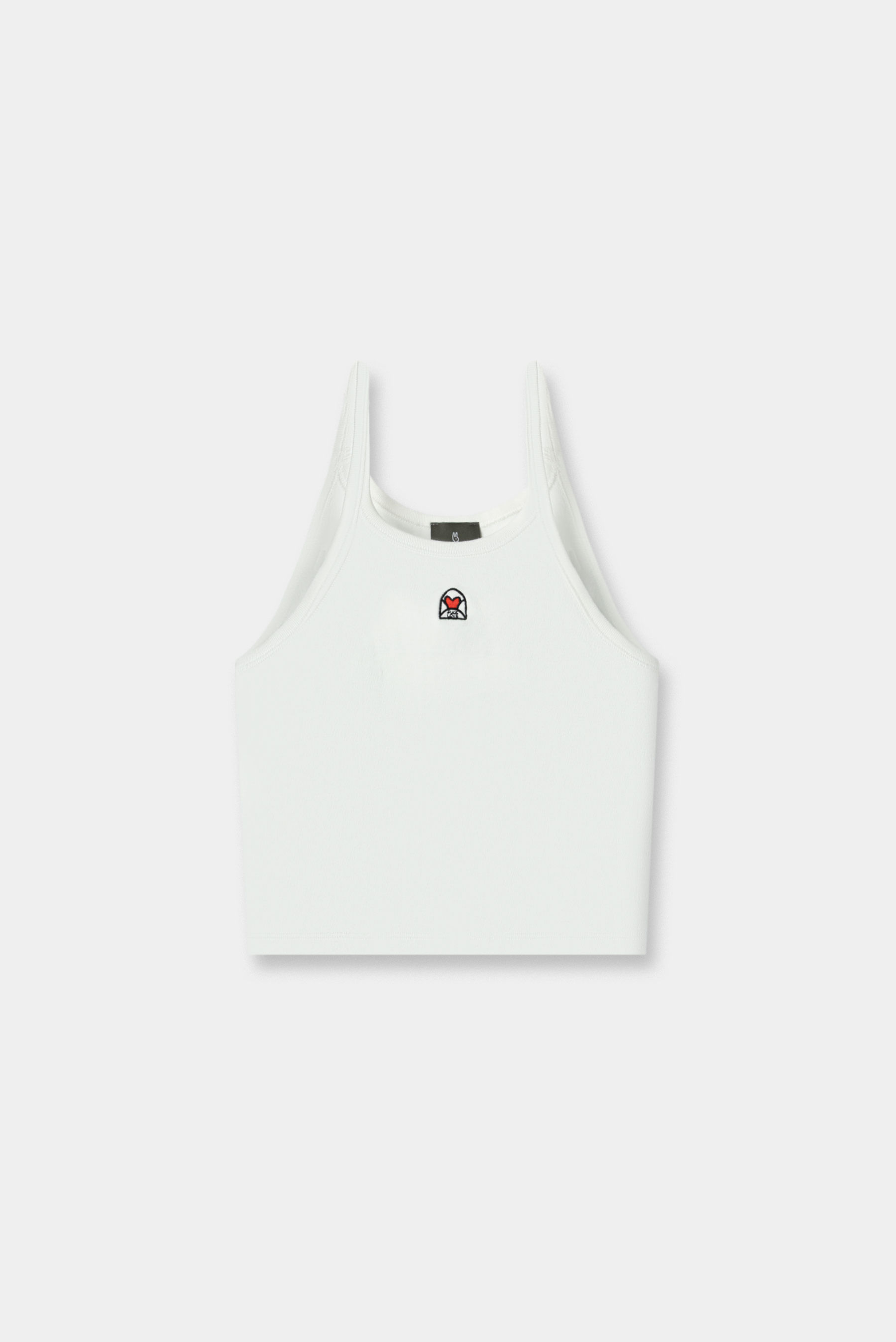 Crop Top Blanco Básico Tops para mujer