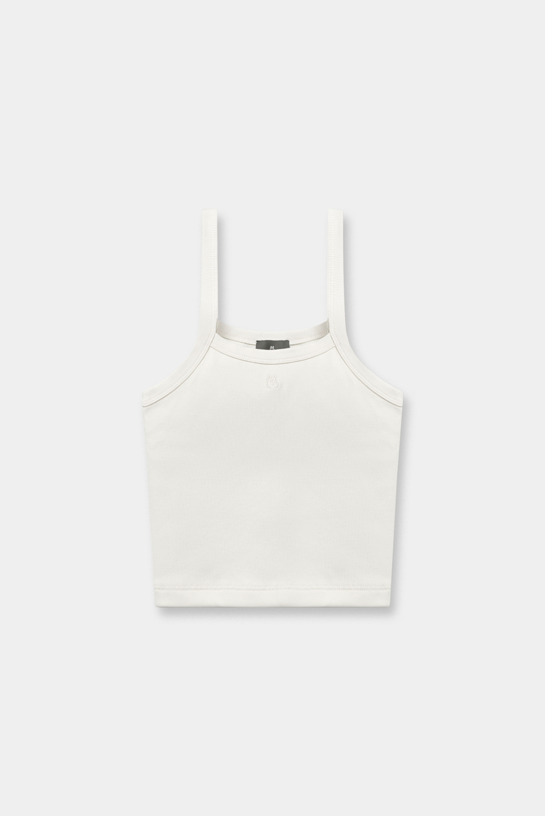 Crop Top Marfil Básico Tops para mujer