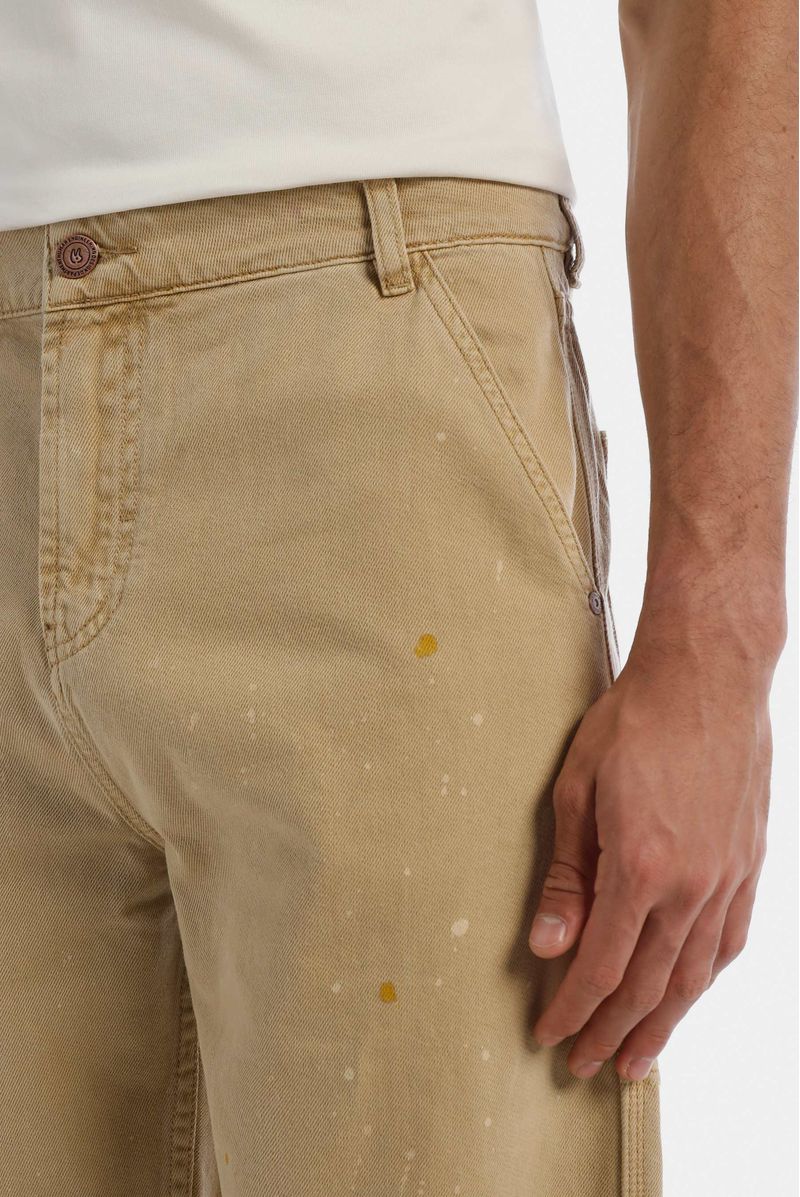 Pantalón Skater Beige Lavandería Pantalones para hombre
