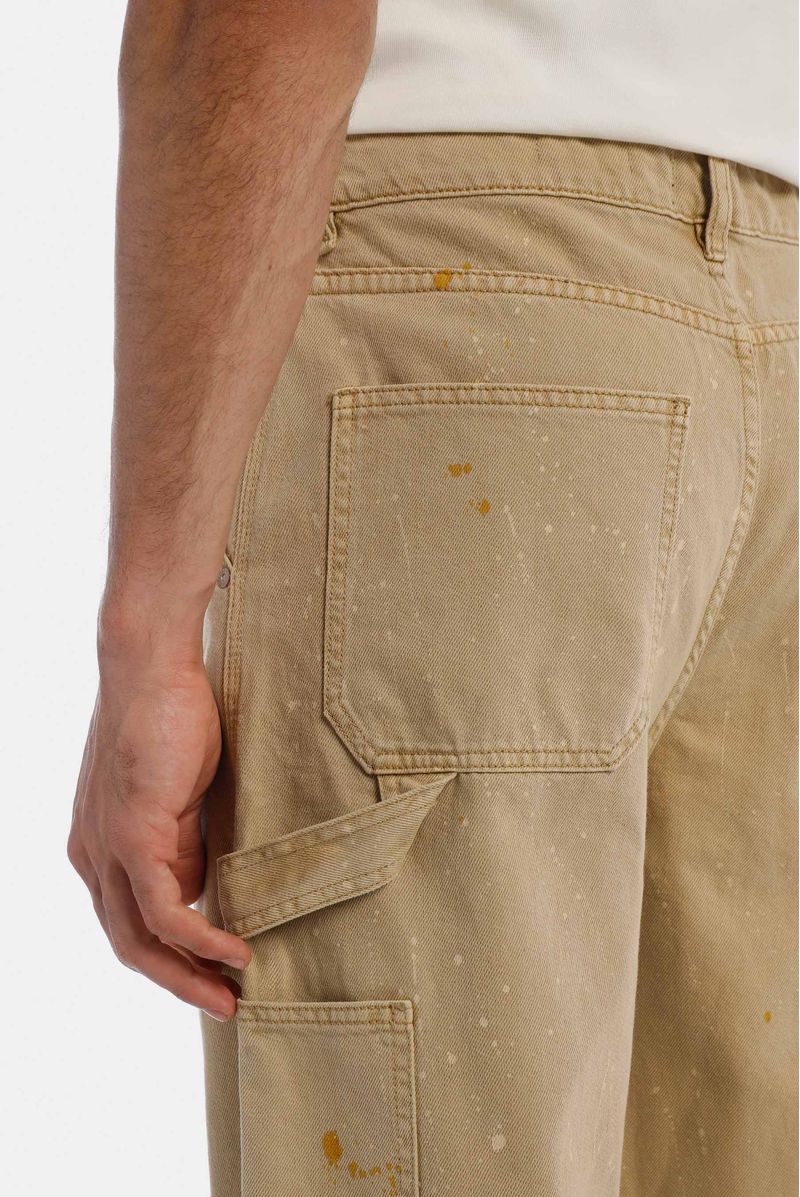 Pantalón Skater Beige Lavandería Pantalones para hombre