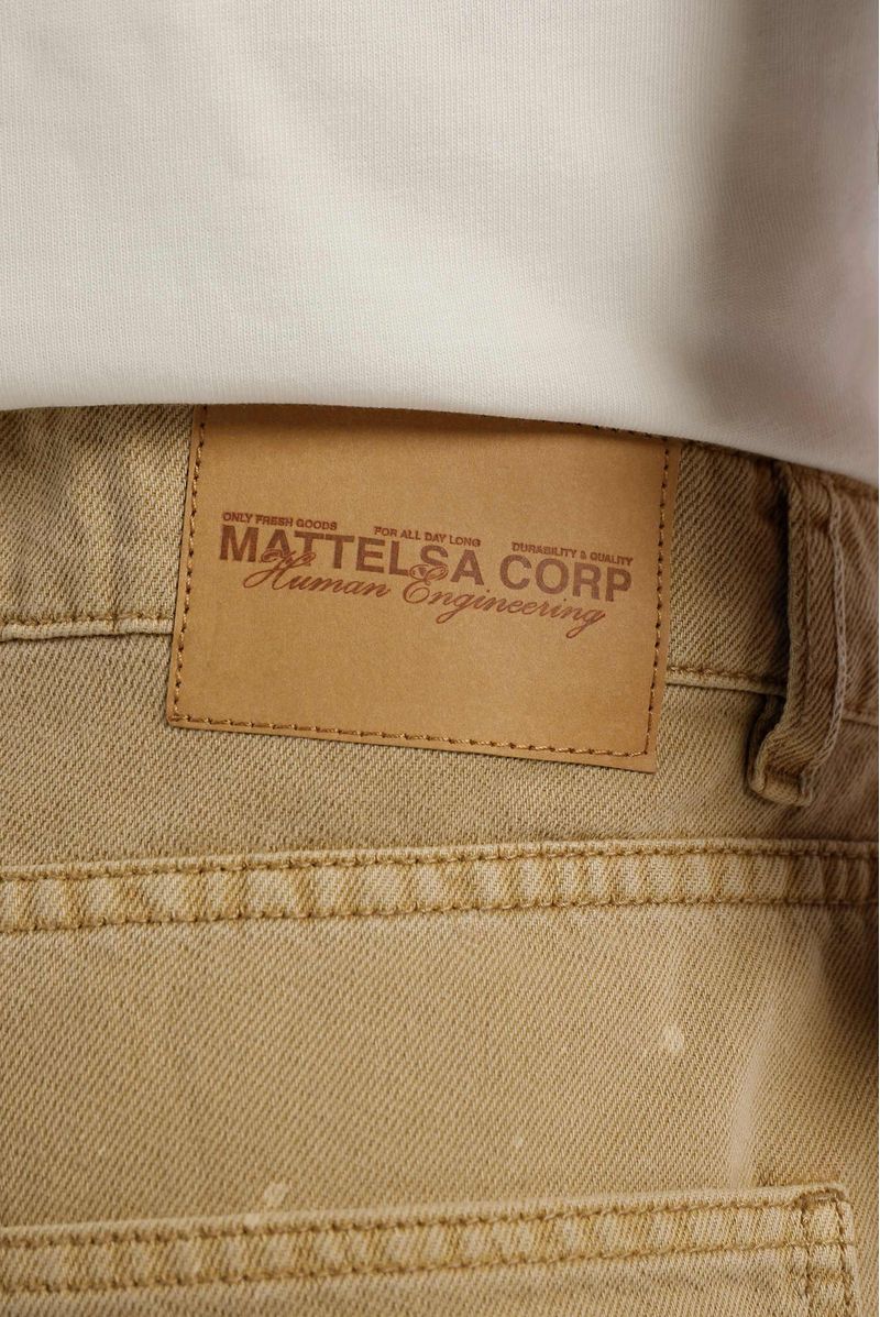 Pantalón Skater Beige Lavandería Pantalones para hombre