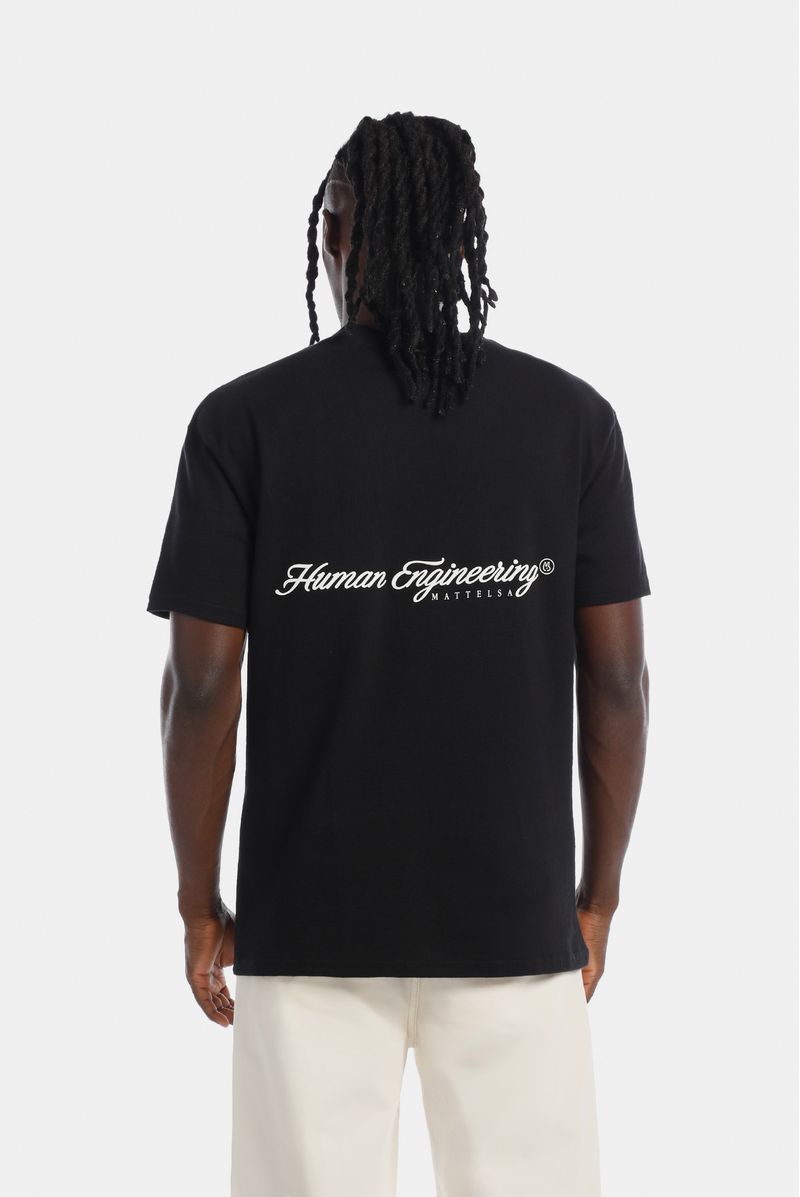 Camiseta Negro Texto Camisetas para hombre