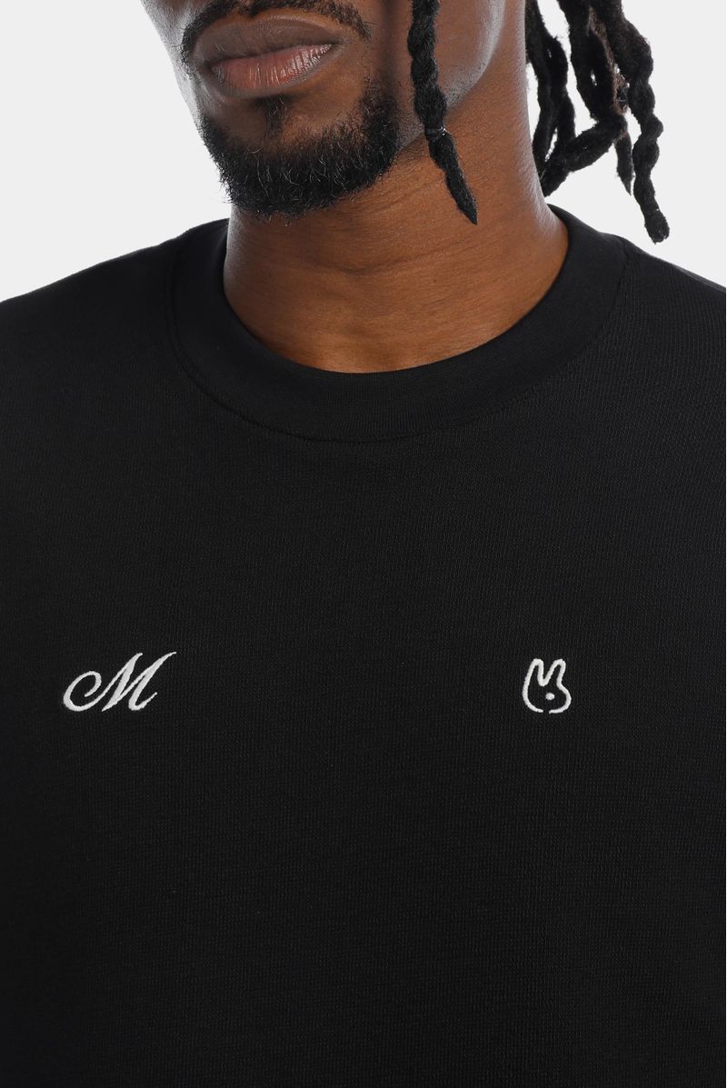 Camiseta Negro Texto Camisetas para hombre